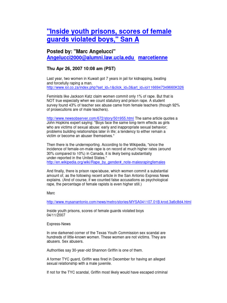 Sexual Assault Rape Stats List | PDF | Rape | Crime & Violence