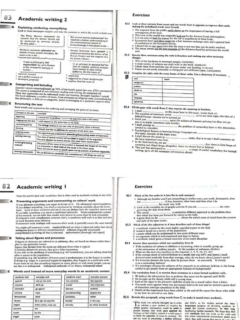 Class 3 - Common Academic Vocabulary | PDF