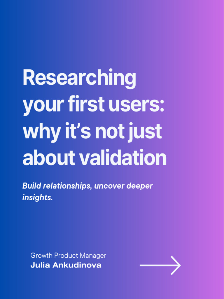 Engaging First Users for Product Growth | PDF