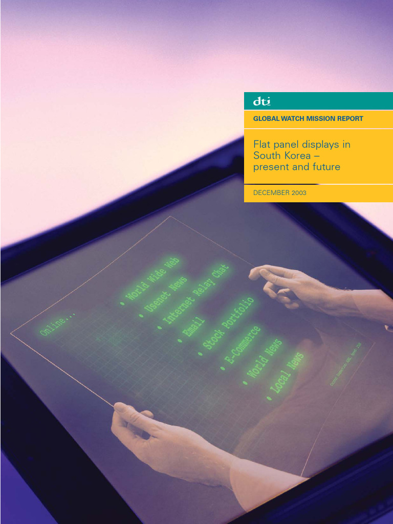 Flat Panel Displays in South Korea Present and Future | PDF | Oled ...