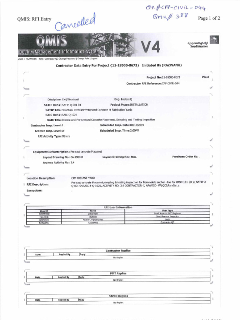 QR#CPP Civil 044 - Qmis#388 | PDF