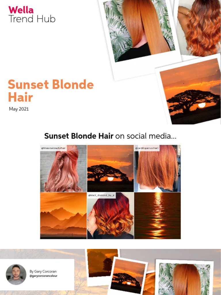 Wellatrendhub Pdf-Sunset Blonde Hair 1 | PDF | Human Head And Neck | Beauty