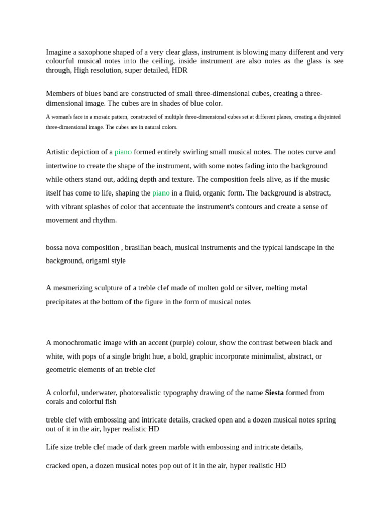 Artistic Musical Imagery Collection | PDF | Composition (Visual Arts)