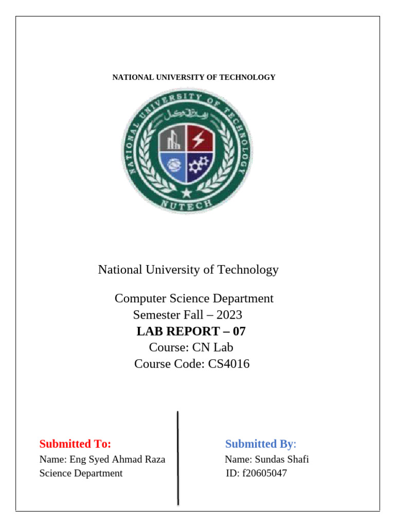 lab 08 | PDF | Ip Address | Computer Network