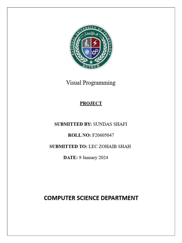 Project 047 - Sundas Shafi | PDF | Microsoft Sql Server | C Sharp (Programming Language)