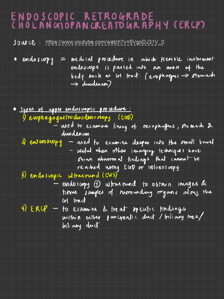 ERCP Procedure | PDF | Stent | Pancreas