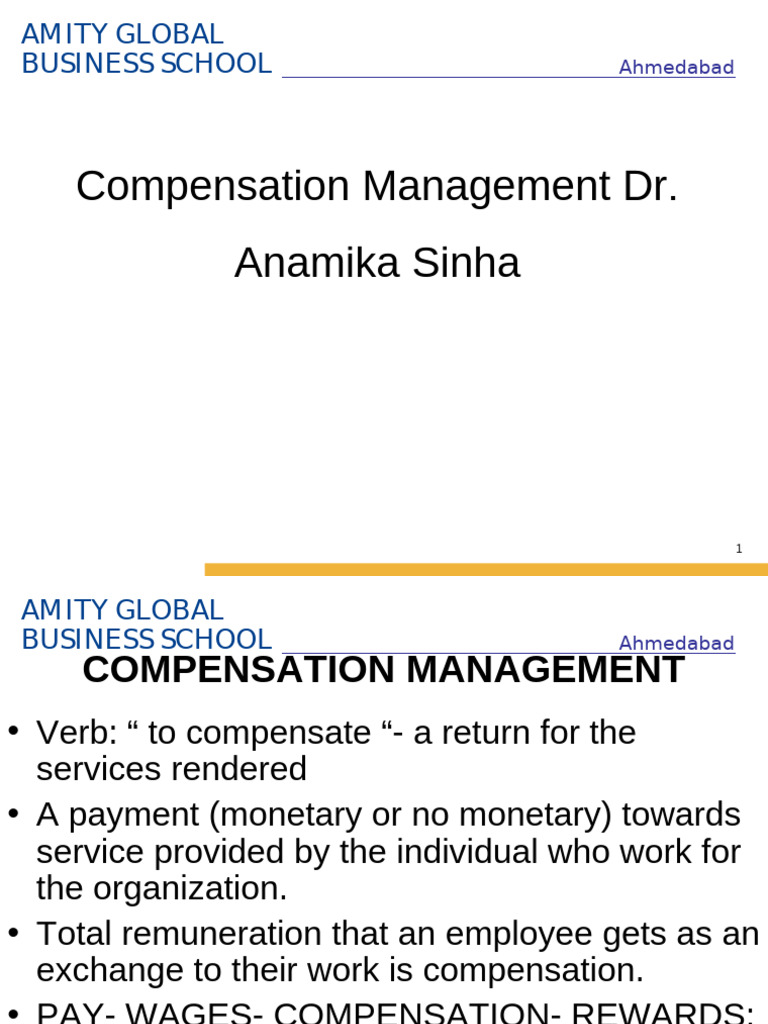 Chapter 1overview Compensation Management | PDF | Labour Economics | Incentive
