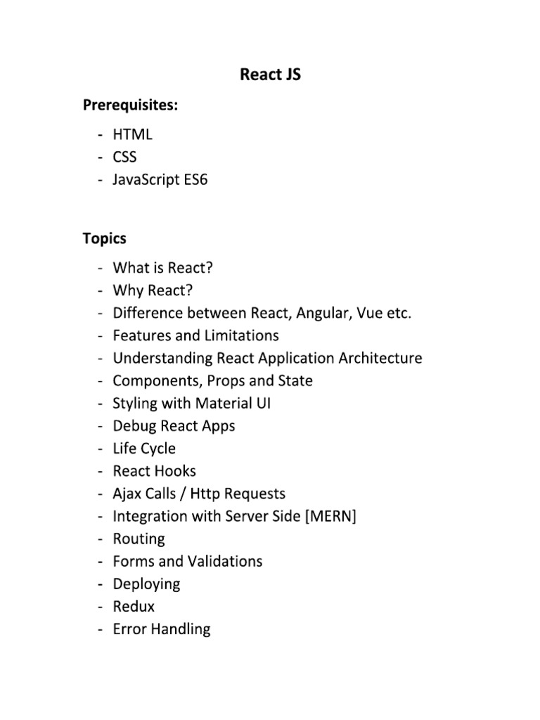 Reactjs By Sudhakar Sir Pdf Class Computer Programming Java Script 6612
