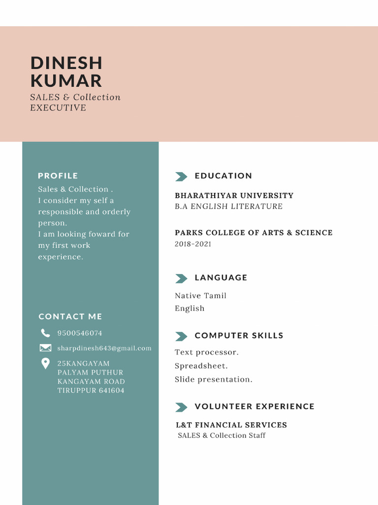 White Simple Student CV Resume | PDF