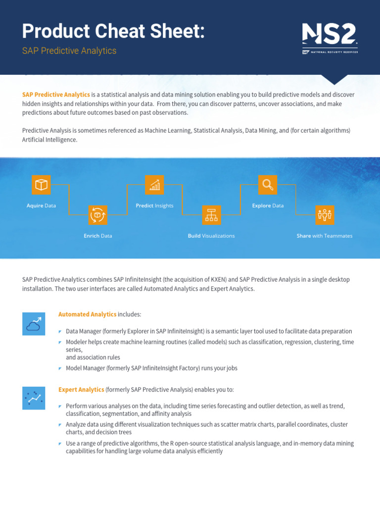 NS2 Predictive Analytics 1 | PDF | Predictive Analytics | Analytics