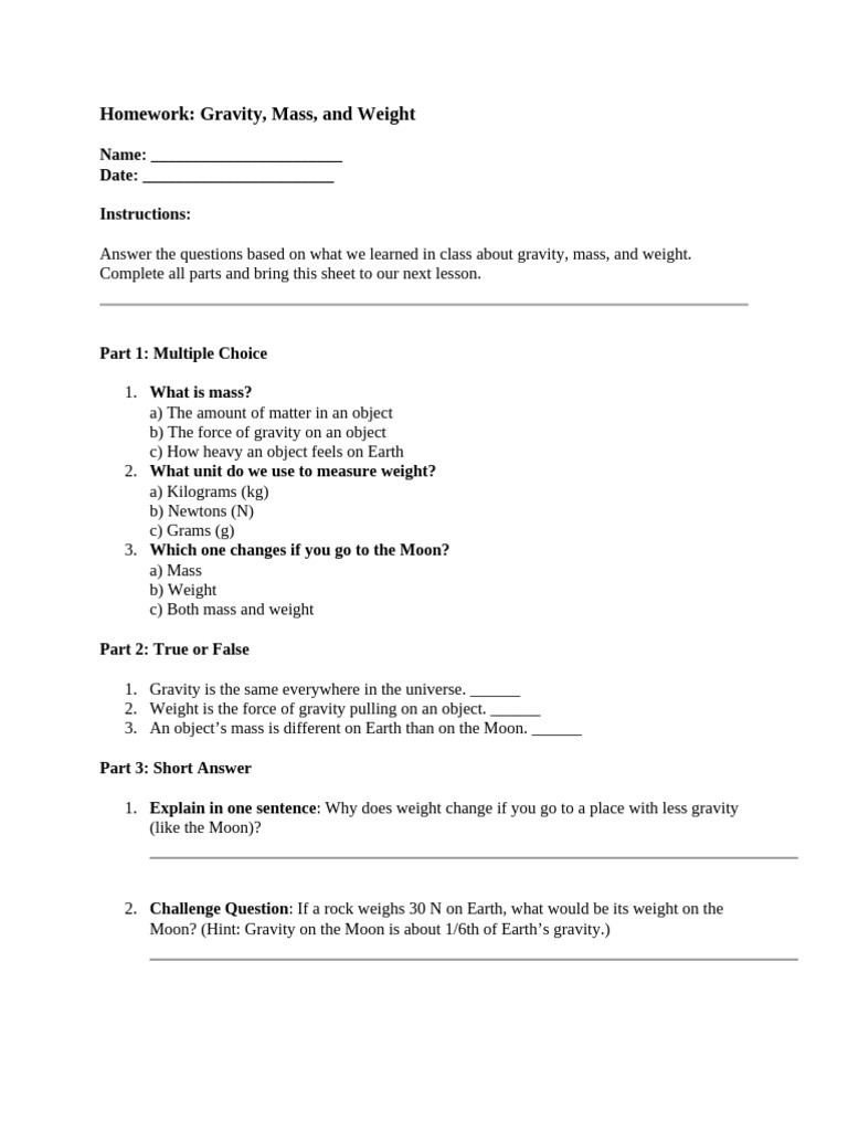 Homework Lesson 3.1 | PDF