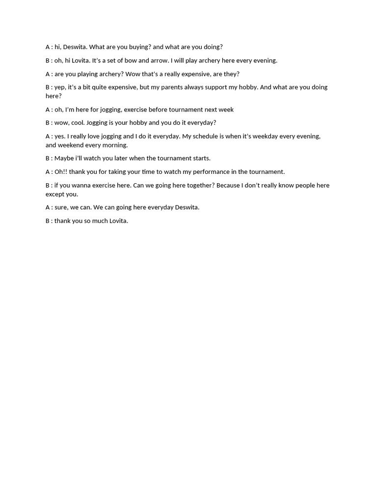 Dialog Eng (Updated) | PDF