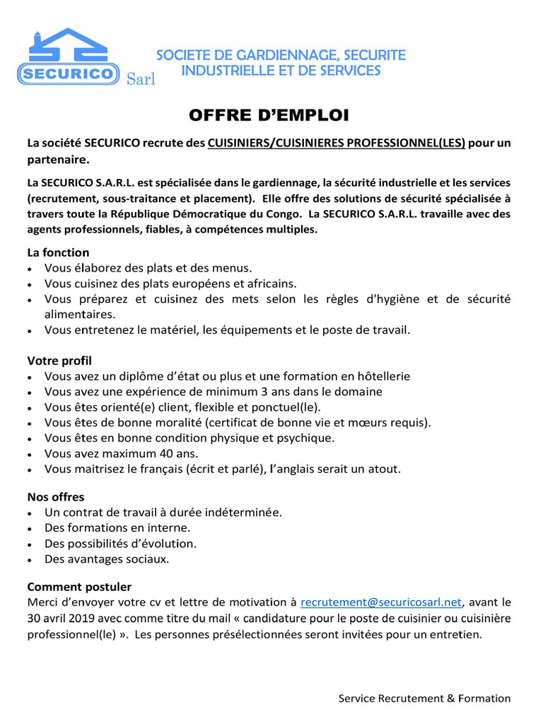 Offre Demploie | PDF