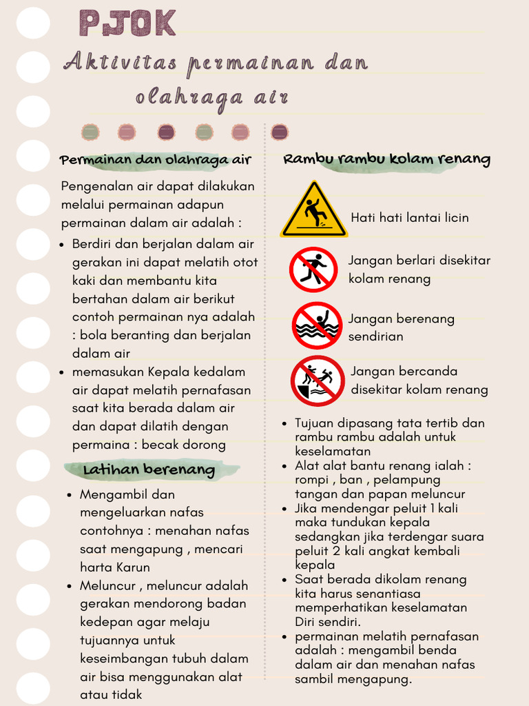 Rambu Keselamatan Kolam Renang | PDF