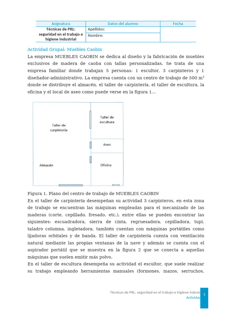 Evaluación de Riesgos en Muebles Caobin | PDF | ruido | Higiene Ocupacional