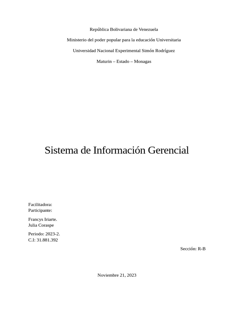 Sistema de Informacion Gerencial | PDF | Sistema de información geográfica | Planificación