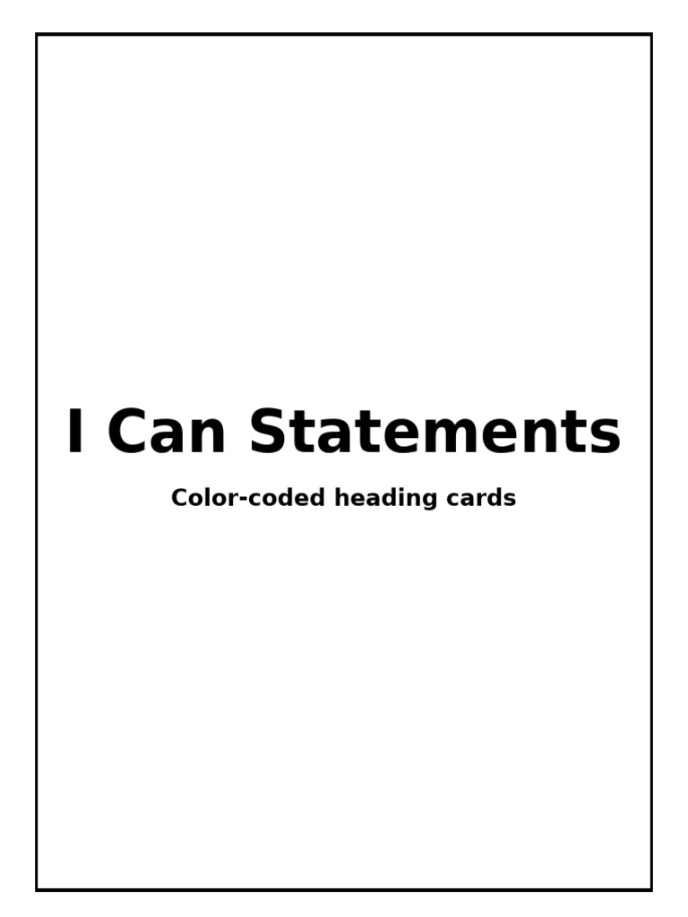 Heading Cards | PDF