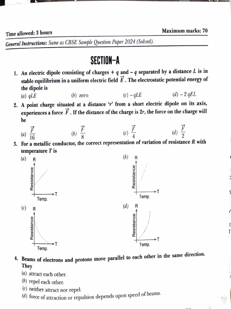 PHYSICS PAPER 1 | PDF | P–N Junction | Semiconductors