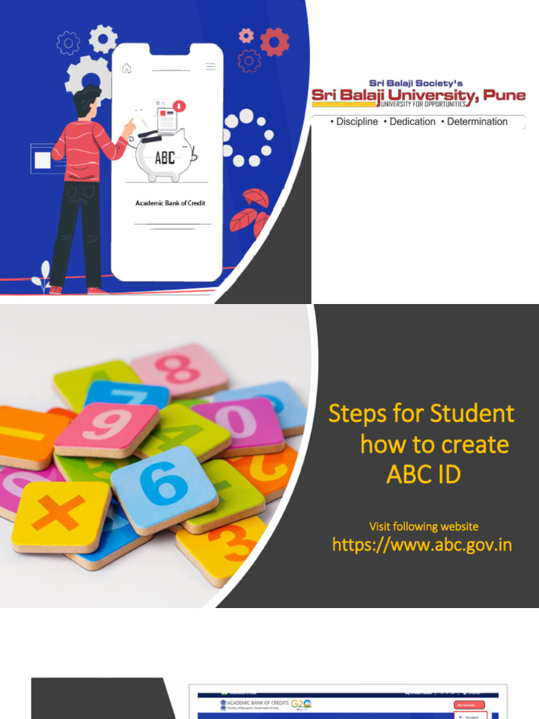 Steps To Create ABC Id - SBUP | PDF