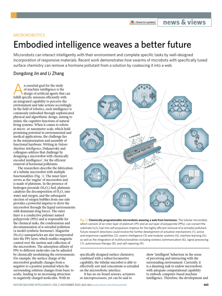 Embodied intelligence weaves a better future | PDF | Hydrogen Peroxide ...