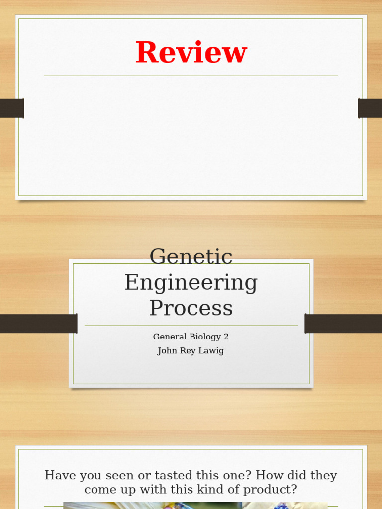 Genetic Engineering Process Overview | PDF | Plasmid | Transformation ...