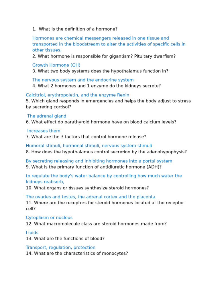 Human A&P 2 Final Exam Study Guide | PDF | Heart | Vein