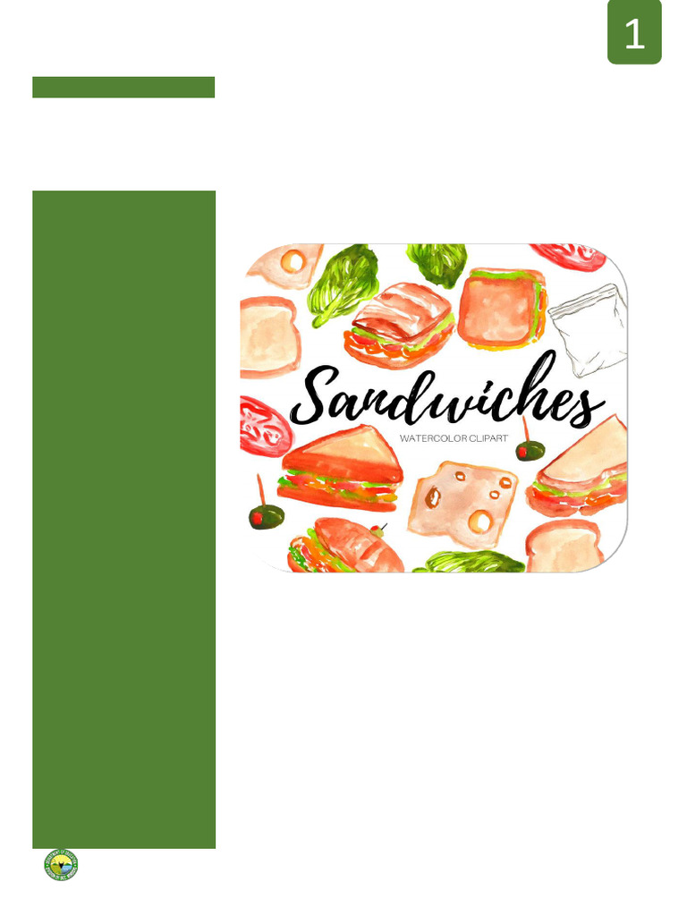 TLE9_Q3_Week4 | PDF | Sandwich | Breads