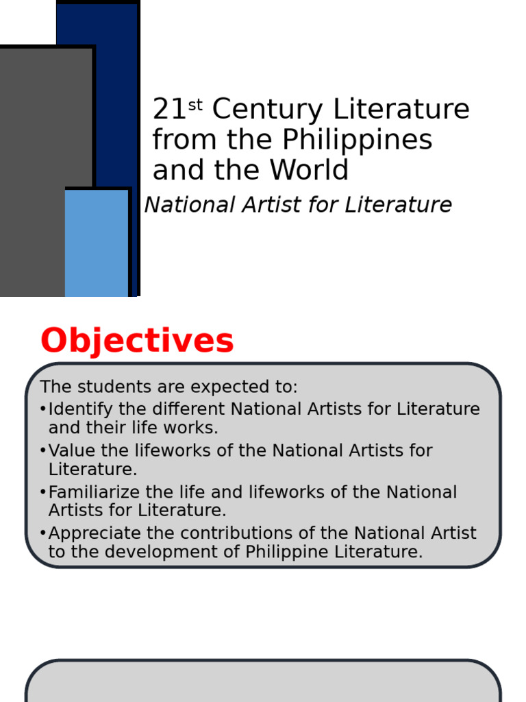 National Artists of Philippine Literature | PDF | Poetry | Philippines