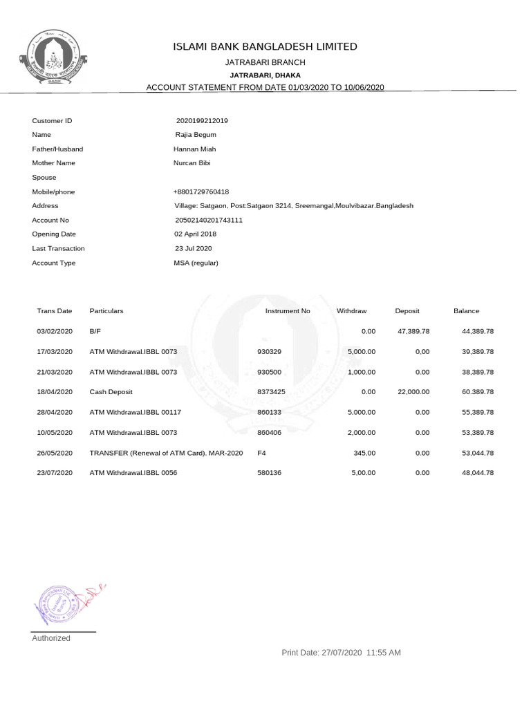 Islami Bank Bangladesh Limited | PDF