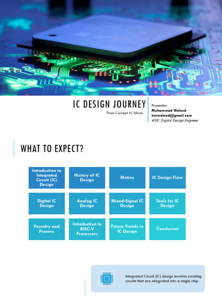 IC Design Journey | PDF | Integrated Circuit | Mixed Signal Integrated ...