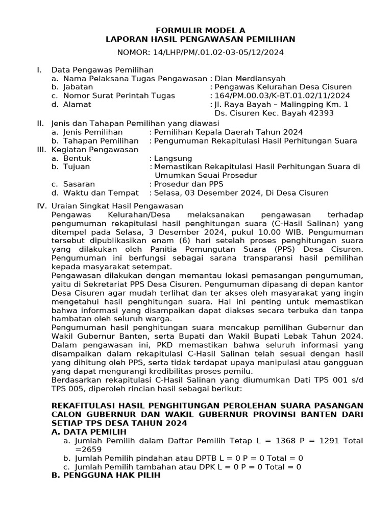 Form A - 03 Des 2024 | PDF