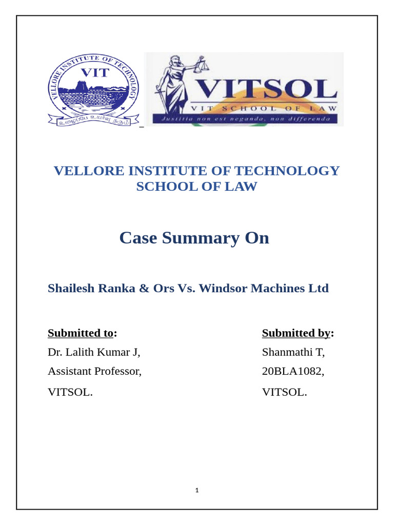 CASE ANALYSIS ICA | PDF | Arbitration | Partnership