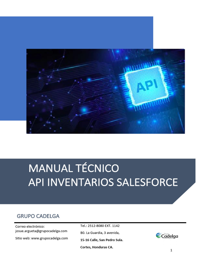 Manual Tecnico API Inventario Salesforce | PDF | SQL | Servidor ...