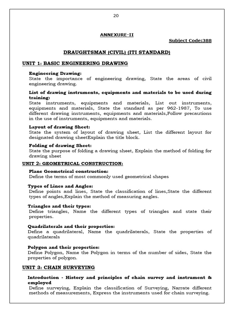 ROAD Inspec Syllabus | PDF | Compass | Surveying