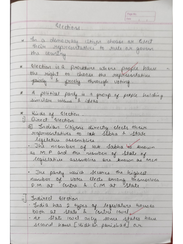 ELECTION NOTES | PDF