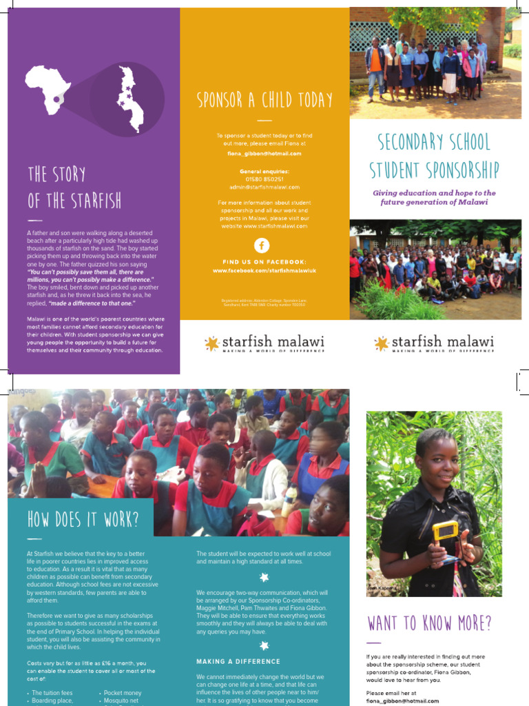 Student+Sponsorship+Leaflet+FINAL V3+for+printing | PDF