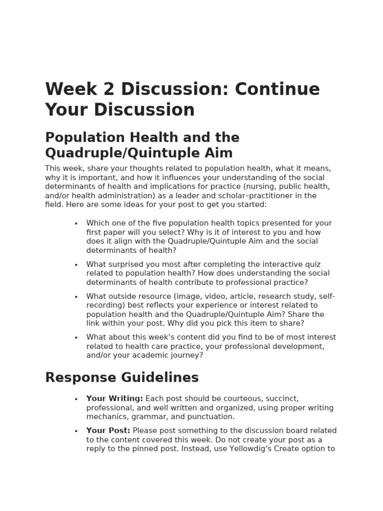 Week 2 Discussion | PDF | Human Communication