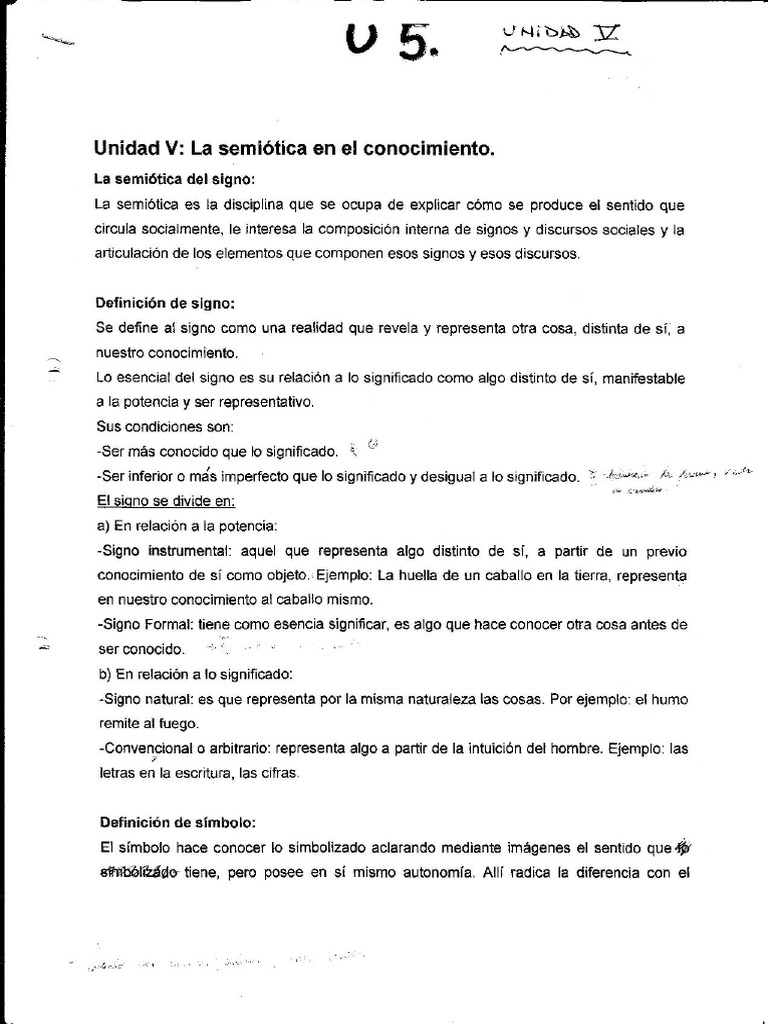 Teoría Del Conocimiento. Unidad 5 | PDF