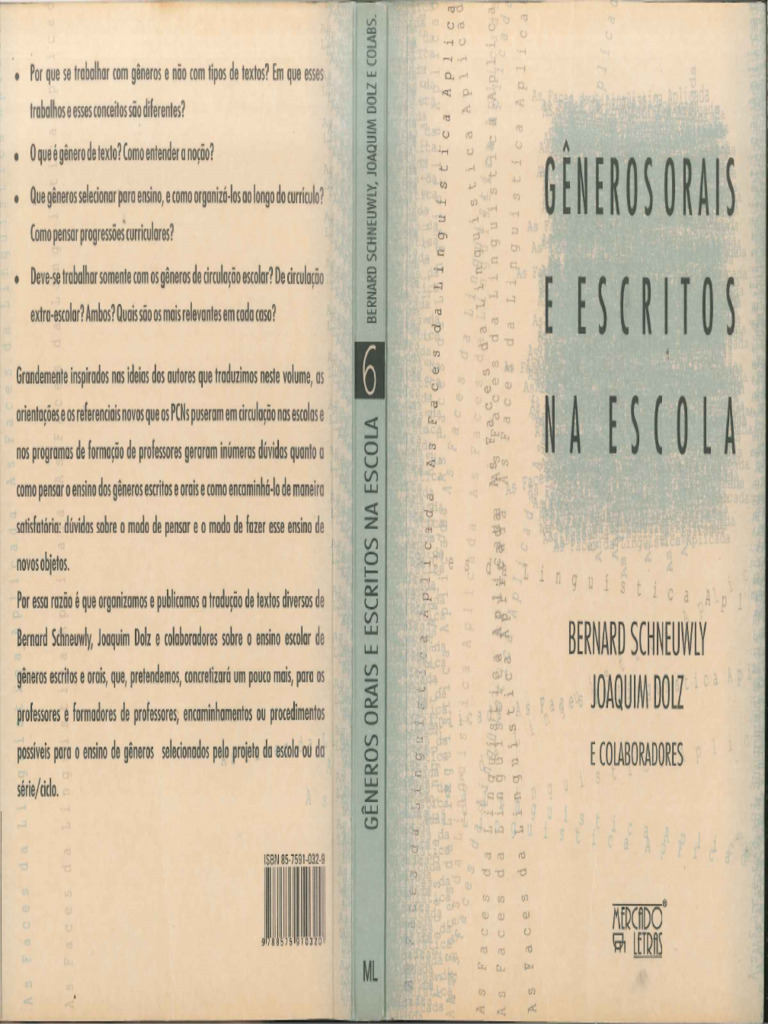 Gêneros Orais e Escritos Na Escola(2) | PDF