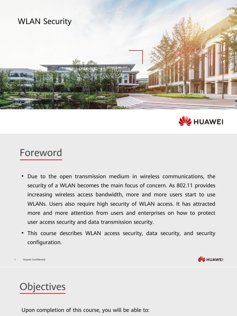 Huawei-WLAN Security | PDF | Radius | Wireless Lan