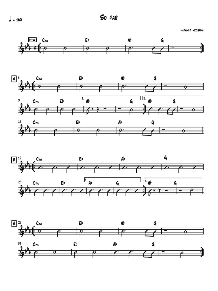 So Far - Chords | PDF