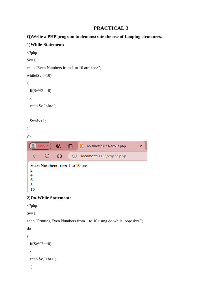 Practical 3 | PDF