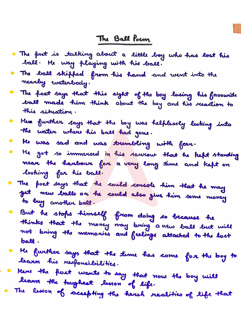 The Ball Poem | PDF