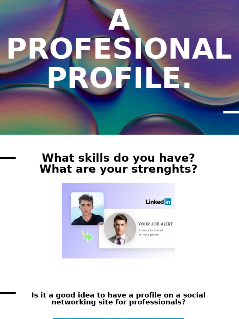 A Profesional Profile | PDF