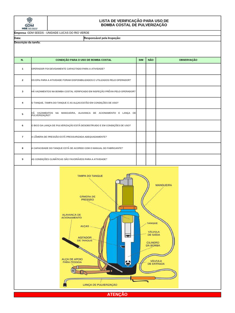 Check List Bomba Costal | PDF