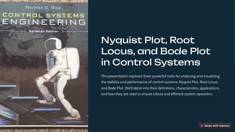 Nyquist Plot Root Locus and Bode Plot in Control Systems | PDF