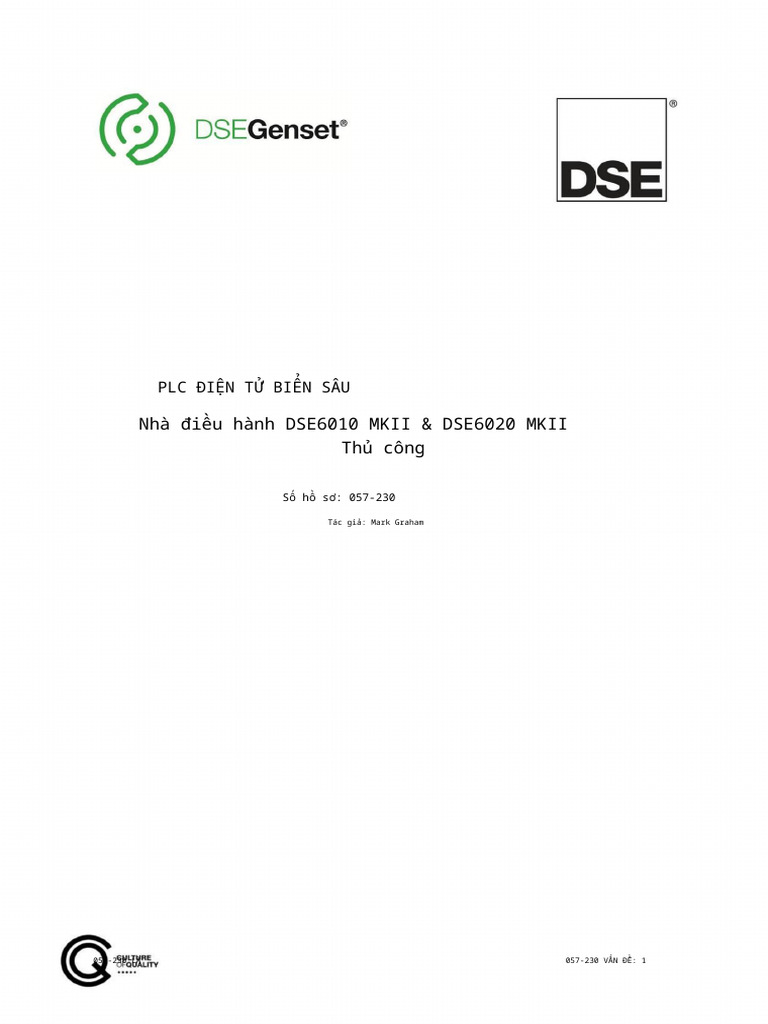 DSE6020 Operator Manual - VI | PDF