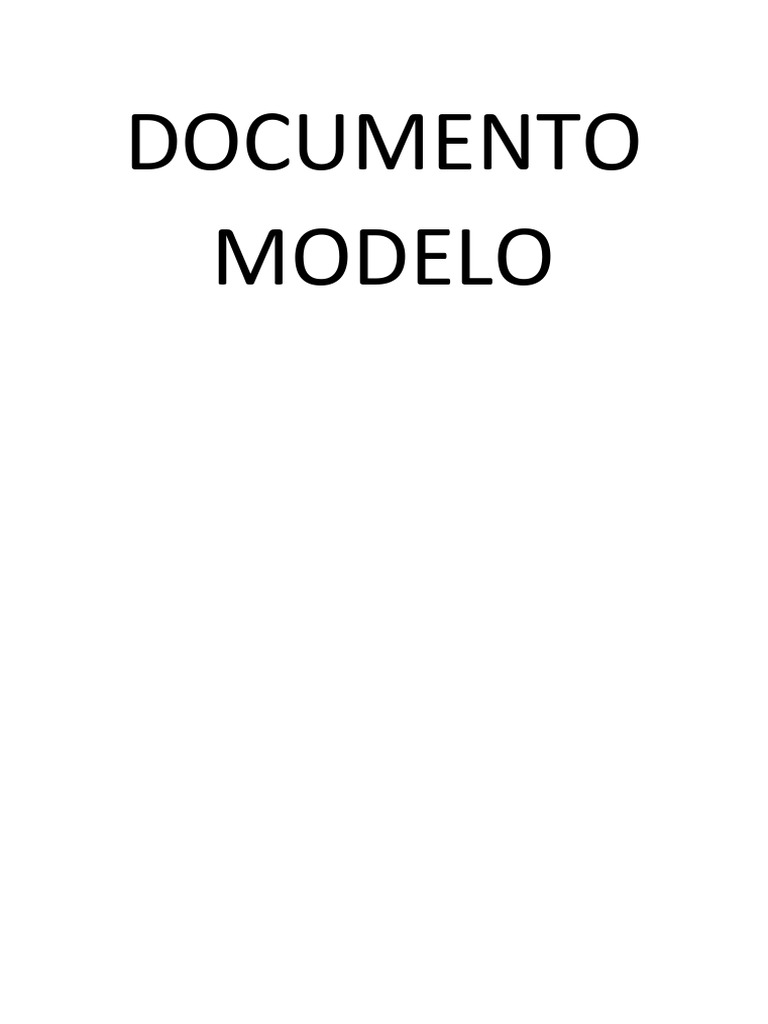 Modelo | PDF