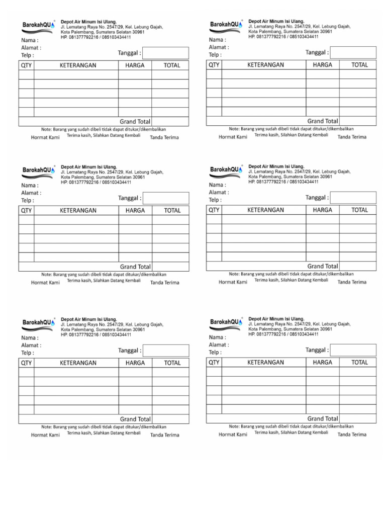 BarokahQU Nota | PDF