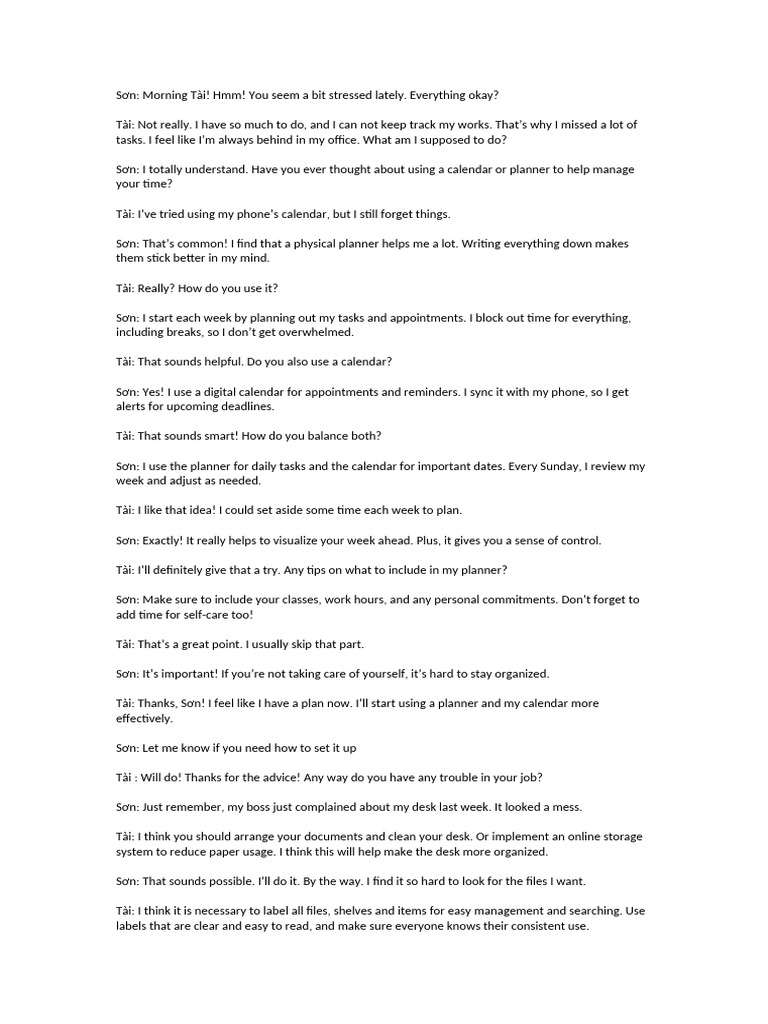 Script nghe nói 3 bài 2 | PDF